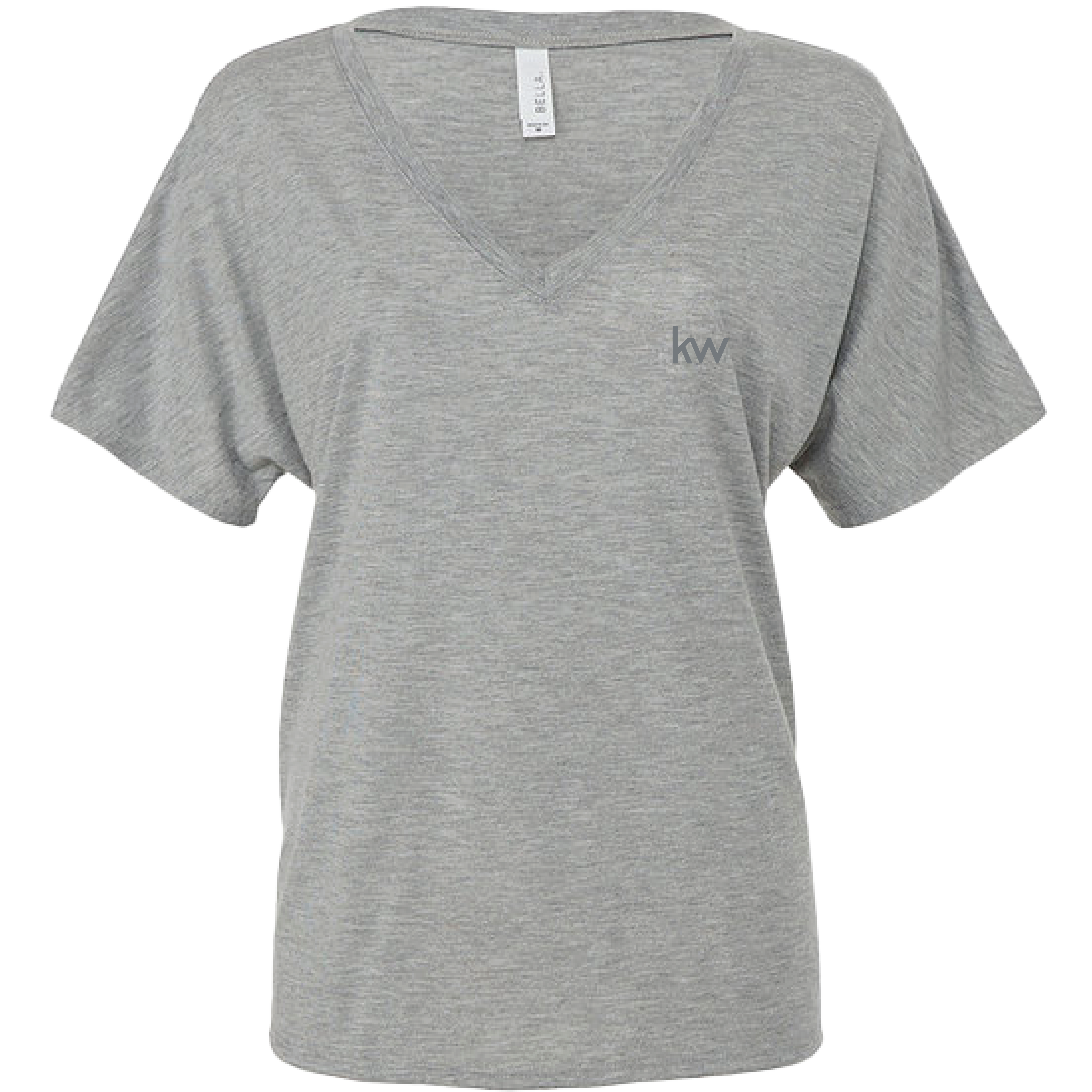 Women's KW Slouchy V-neck T-shirt – KW Red Label